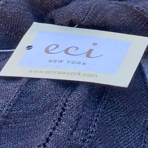 ECI | Sweaters | Eci New York Knit Metallic Open Cardigan Jacket Xl ...